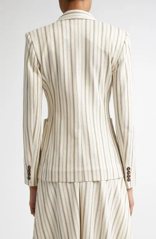 Max Mara Pensile Striped Jersey Jacket - Sand