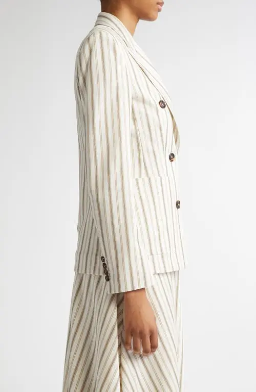 Max Mara Pensile Striped Jersey Jacket - Sand