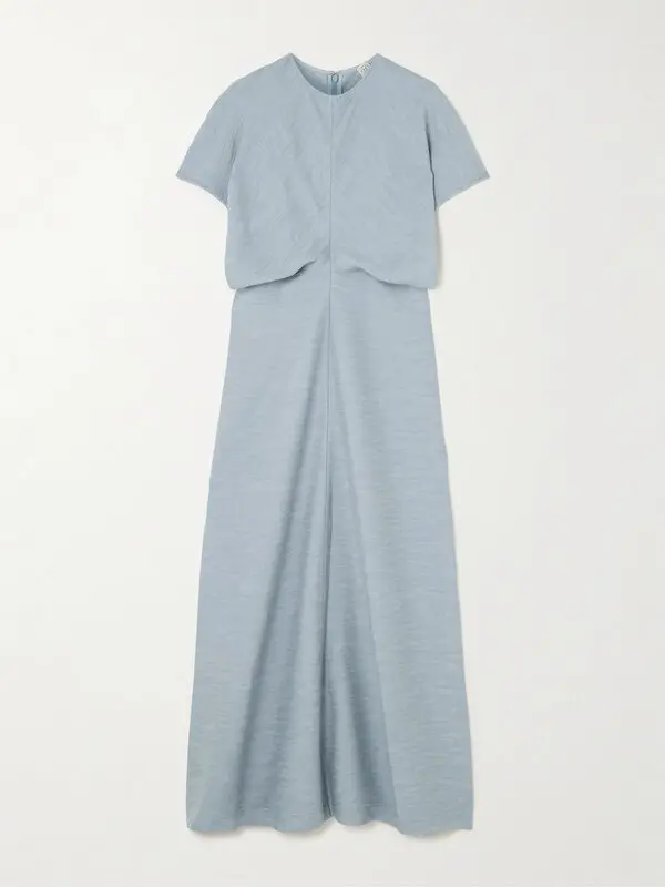 TOTÊME - TOTEME Gathered Woven Maxi Dress