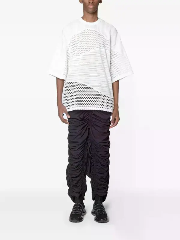 YOSHIOKUBO Wave Various Lace T-shirt - White
