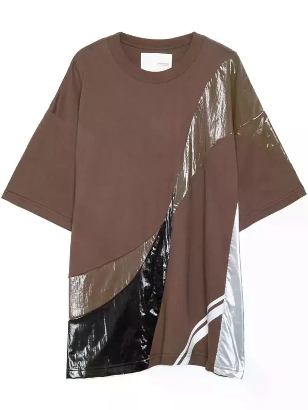 YOSHIOKUBO Coating River T-shirt - Brown