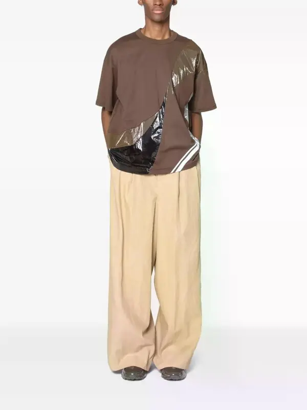 YOSHIOKUBO Coating River T-shirt - Brown