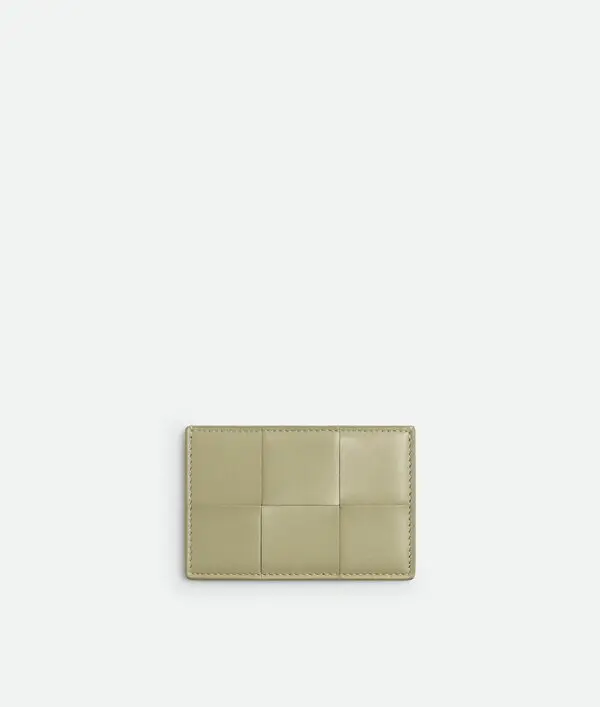 Bottega Veneta Cassette Credit Card Case - Travertine