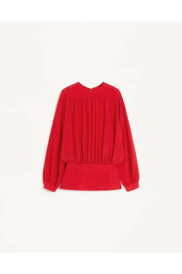 Valentino Garavani Light Georgette Top - Natural