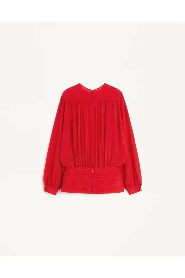 Valentino Garavani Light Georgette Top - Natural