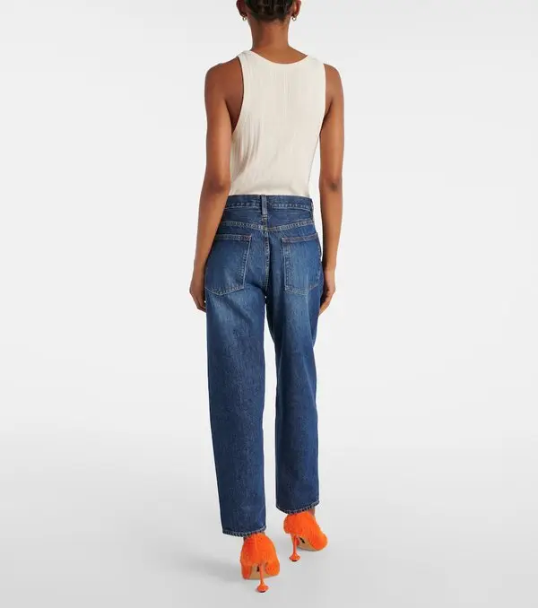 FRAME The Candle High-rise Wide-leg Jeans - Blue