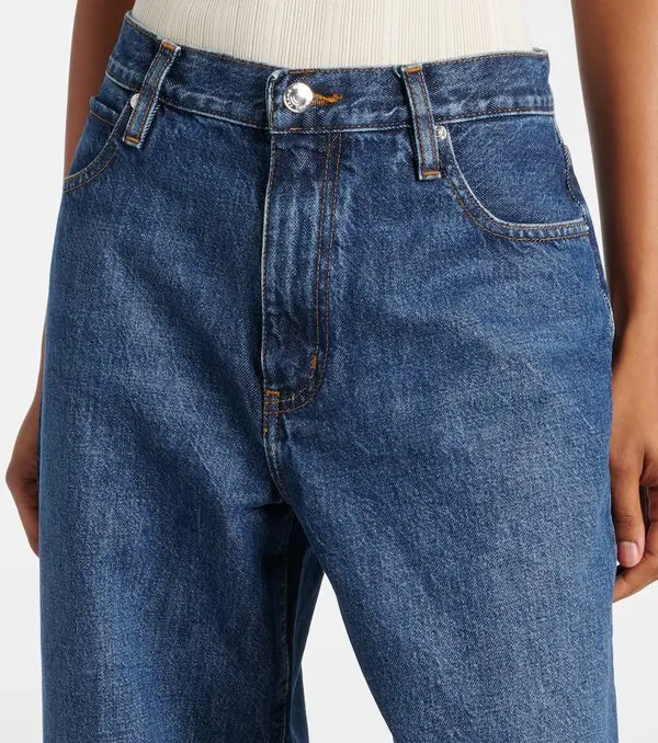 FRAME The Candle High-rise Wide-leg Jeans - Blue