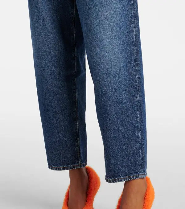 FRAME The Candle High-rise Wide-leg Jeans - Blue