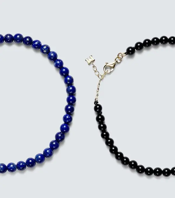 Mateo Set Of 2 14kt Gold Beaded Bracelets