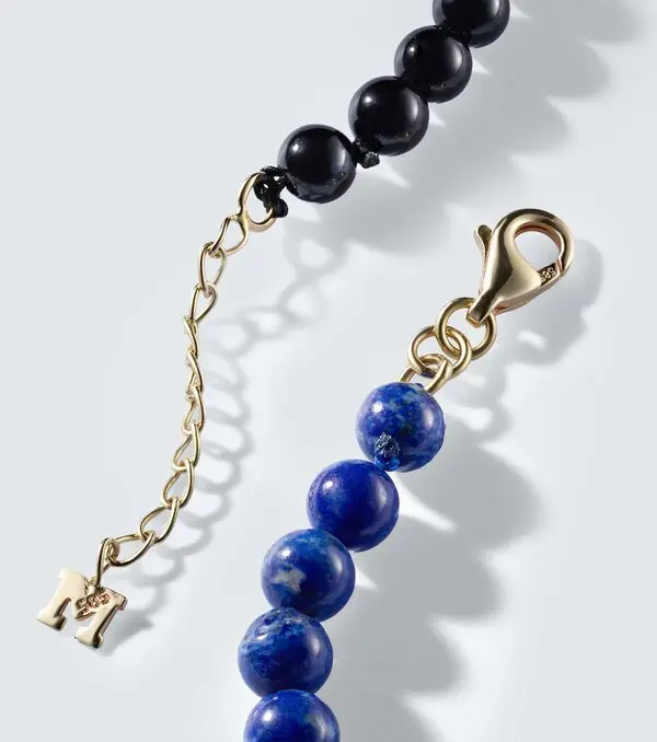 Mateo Set Of 2 14kt Gold Beaded Bracelets