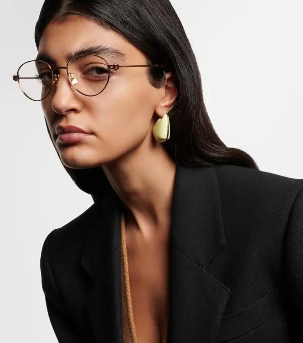 Bottega Veneta Round Frame Glasses