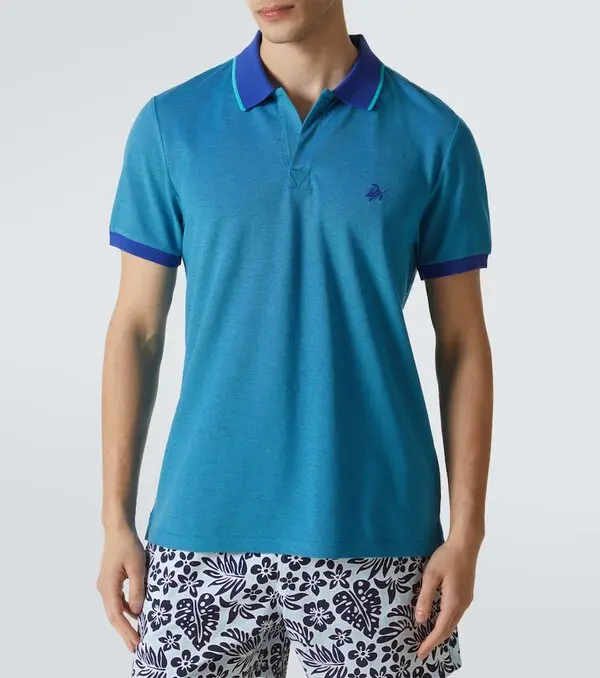 Vilebrequin Palatin Cotton Piqué Polo Shirt - Blue