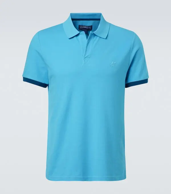 Vilebrequin Palatin Cotton Piqué Polo Shirt - Blue
