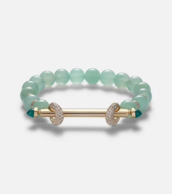 ANANYA Chakra 18kt Diamond And Gemstone Bracelet - Gold