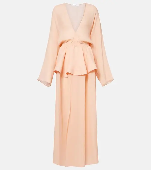 Alaïa Peplum Maxi Dress