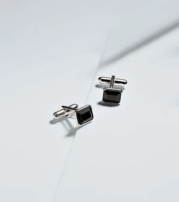 Mateo Sterling Cufflinks With Onyx