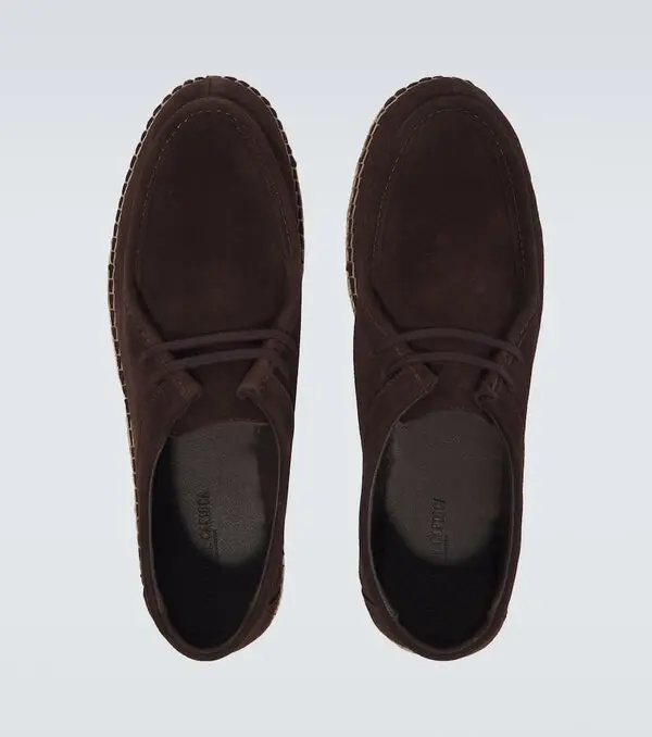 Frescobol Carioca Rodolfo Wallabee Suede Shoes - Brown