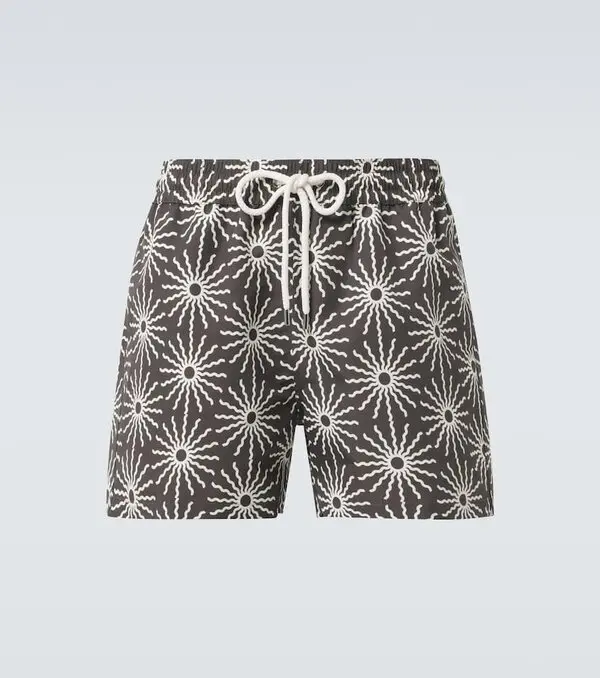 Frescobol Carioca Rio Printed Swim Trunks - Green