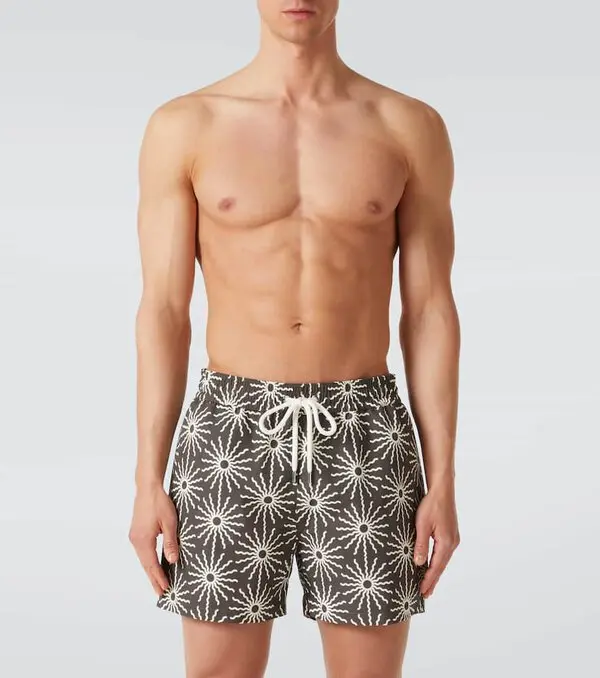 Frescobol Carioca Rio Printed Swim Trunks - Green