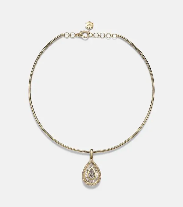 Shay Jewelry 18kt Yellow Choker Necklace With Diamonds - Gold