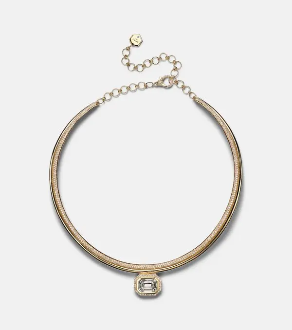 Shay Jewelry 18kt Choker With Diamonds - Gold