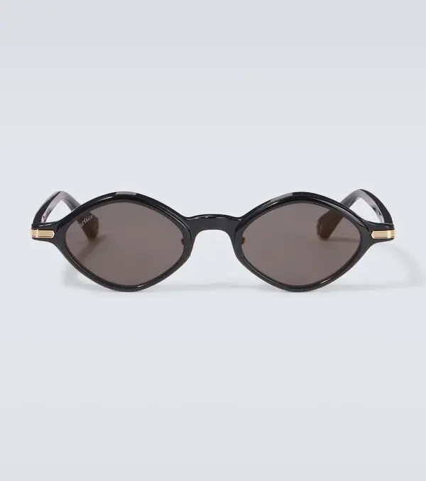Cartier Première De Oval Sunglasses - Black