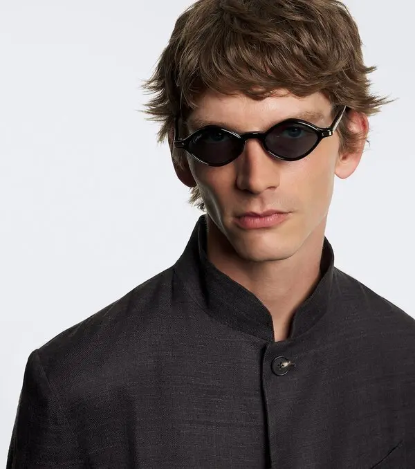 Cartier Première De Oval Sunglasses - Black