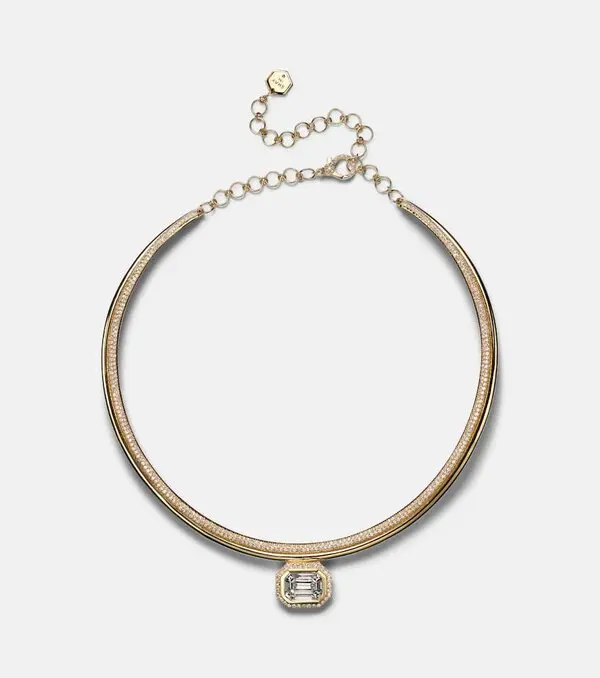 Shay Jewelry 18kt Choker With Diamonds - Gold