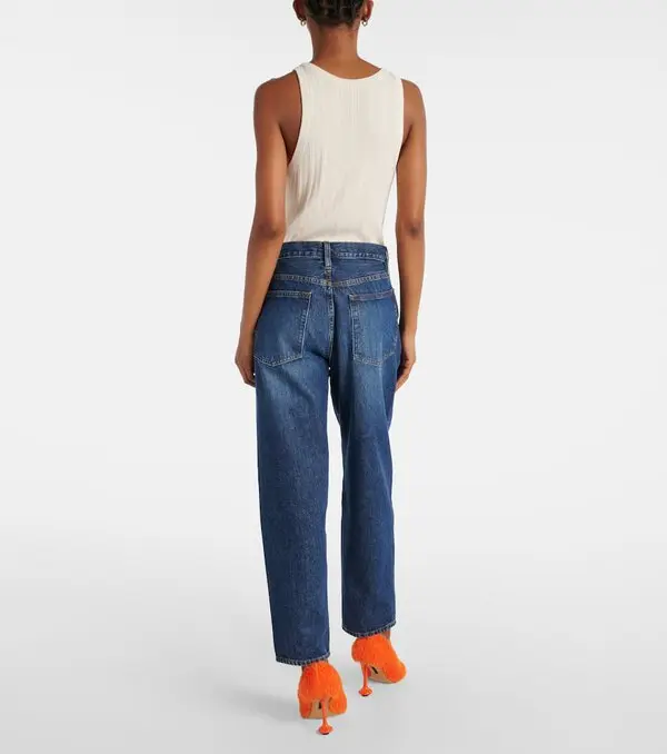 FRAME The Candle High-rise Wide-leg Jeans - Blue