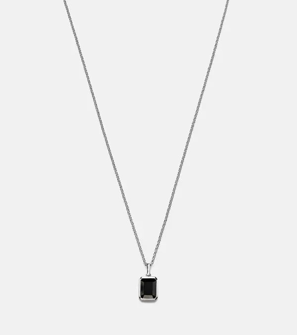 Mateo Sterling Pendant Necklace With Onyx