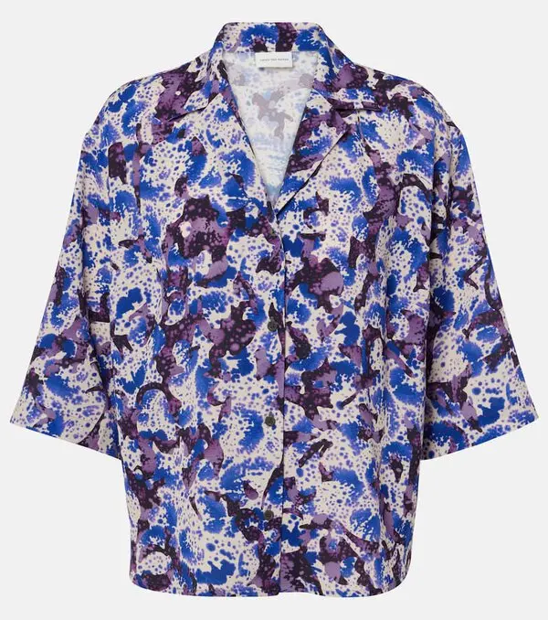 Dries Van Noten Printed Shirt - Blue