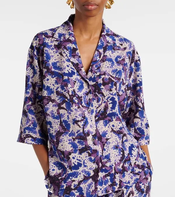 Dries Van Noten Printed Shirt - Blue