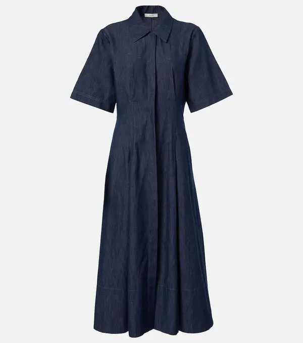 Vince Denim Shirt Dress - Blue