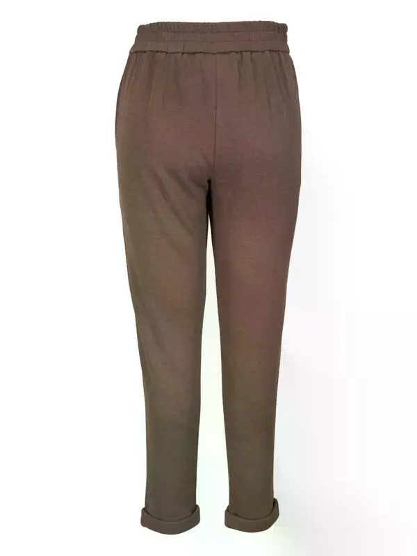 Brunello Cucinelli Embellished Track Pants - Brown