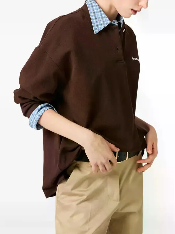 Miu Miu Cotton Piqué Polo Shirt
