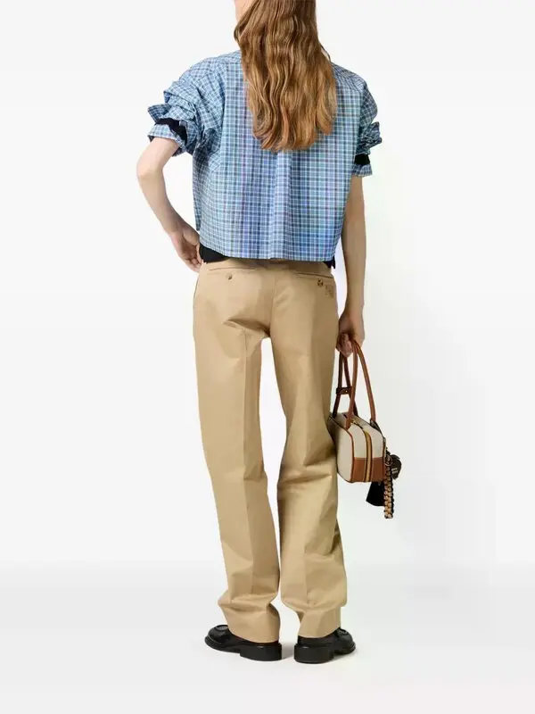 Miu Miu Checked Poplin Shirt