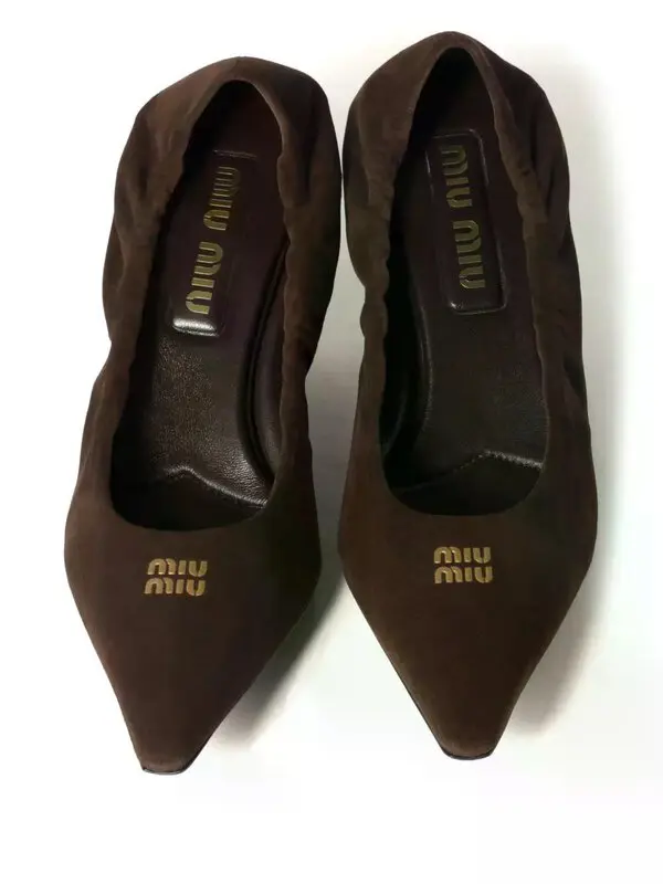 Miu Miu Suede Pumps - Brown