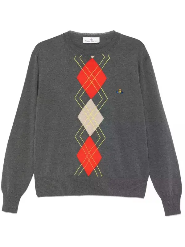 VIVIENNE WESTWOOD Argyle-pattern Sweater
