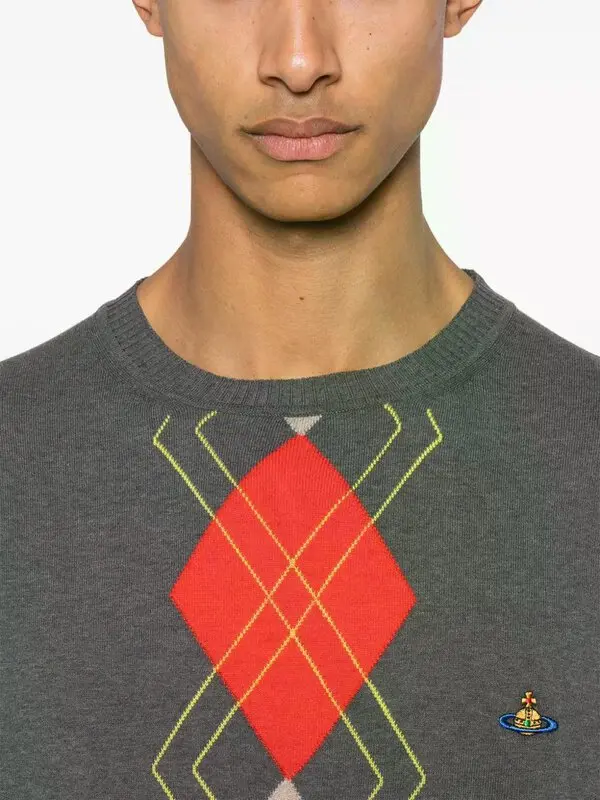 VIVIENNE WESTWOOD Argyle-pattern Sweater