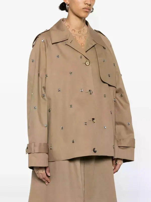 GOLDEN GOOSE Embellished Oversized Trench Coat