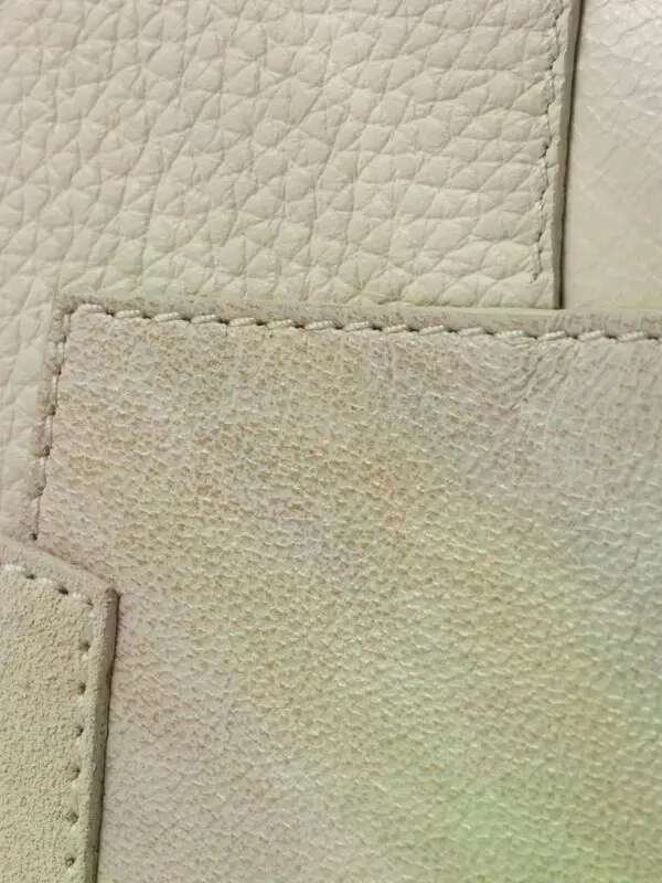 Miu Miu Ivy Leather Patchwork Bag - White