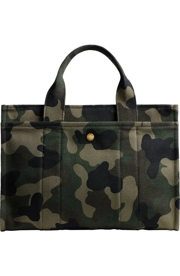 COACH Camo Print Canvas Cargo Tote