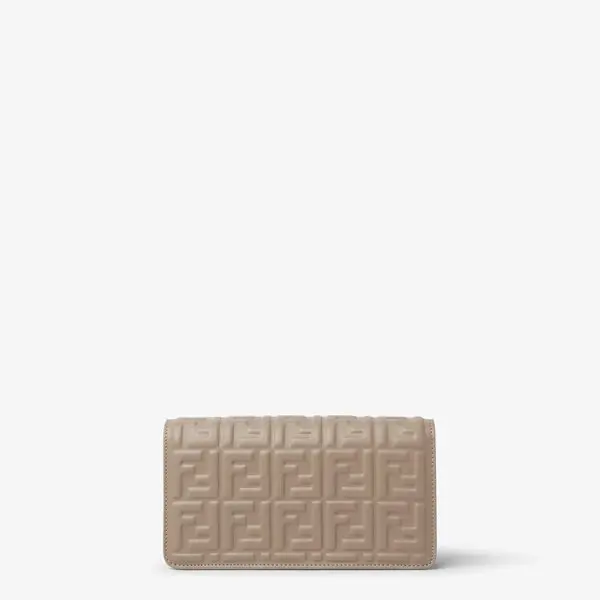 Fendi Wallet On Chain Baguette - Grey