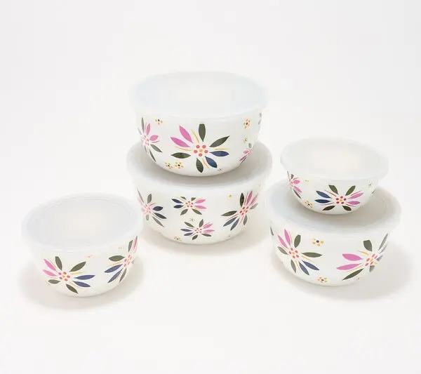 TEMP-TATIONS Old World 5-piece Enamel On Steel Bowl Set - One-color
