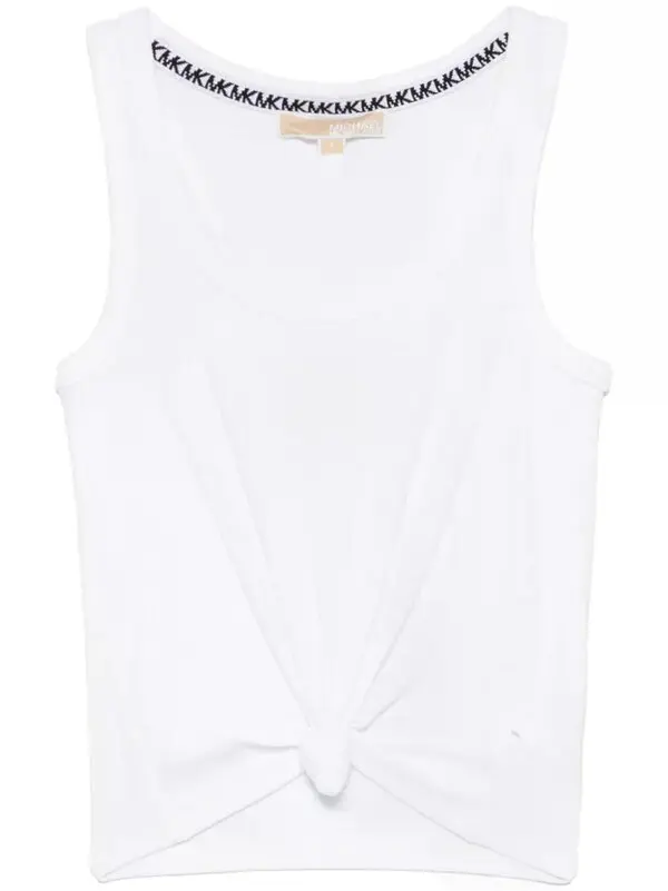 Michael Kors Knot-detail Tank Top - White