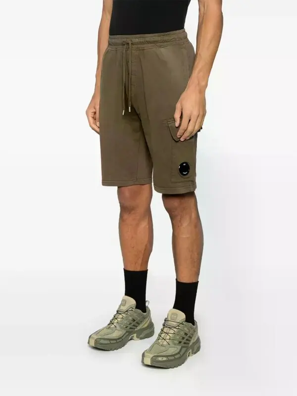 C.P. COMPANY Lens Detailed Track Shorts - Green
