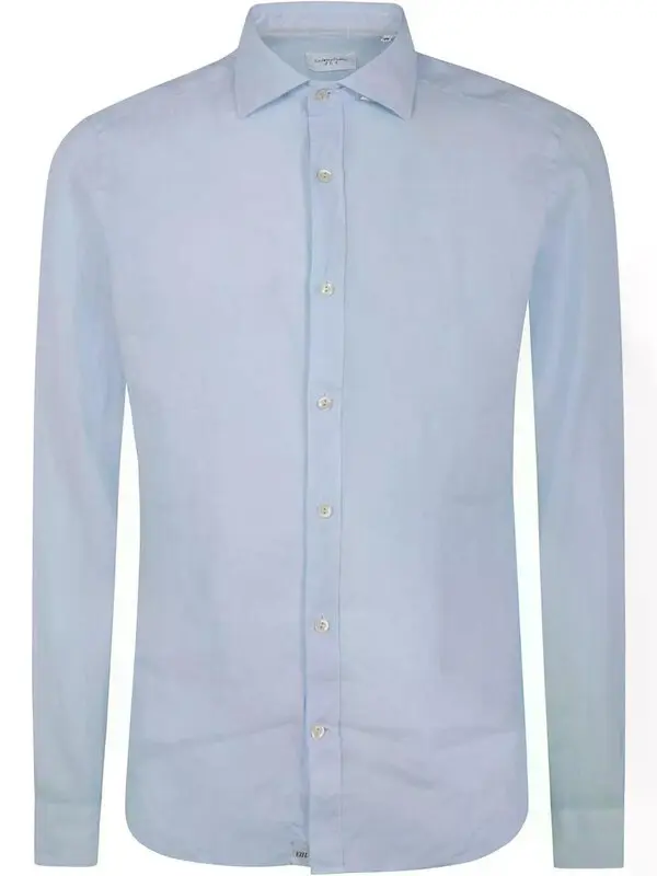 TINTORIA MATTEI 954 Linen Shirt - Blue