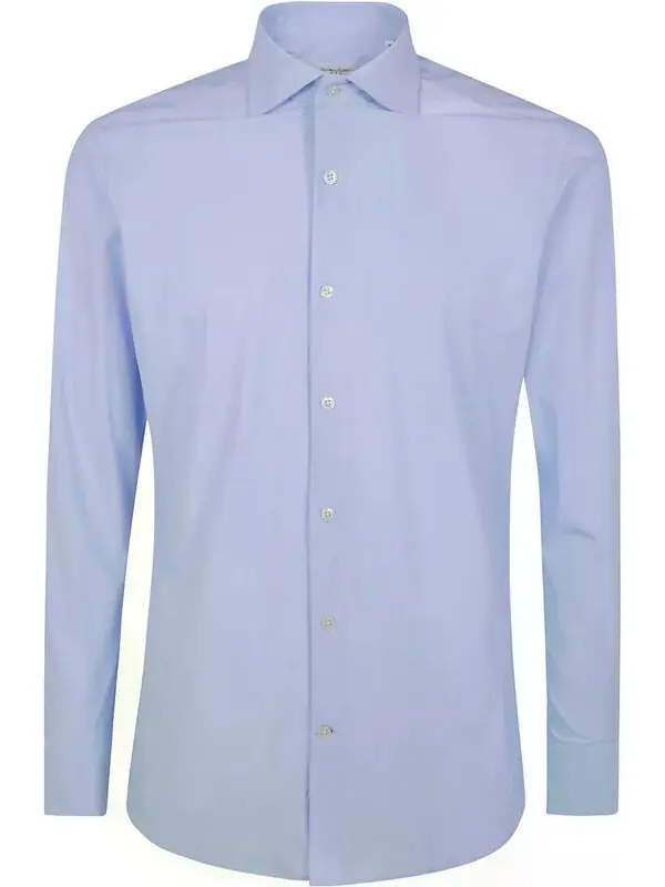 TINTORIA MATTEI 954 Spread-collar Shirt - Blue