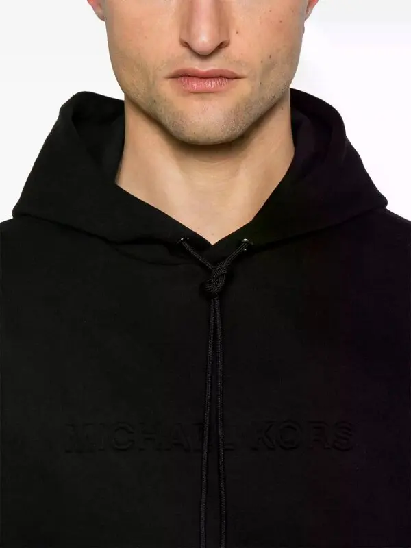 Michael Kors Logo-embossed Hoodie - Black