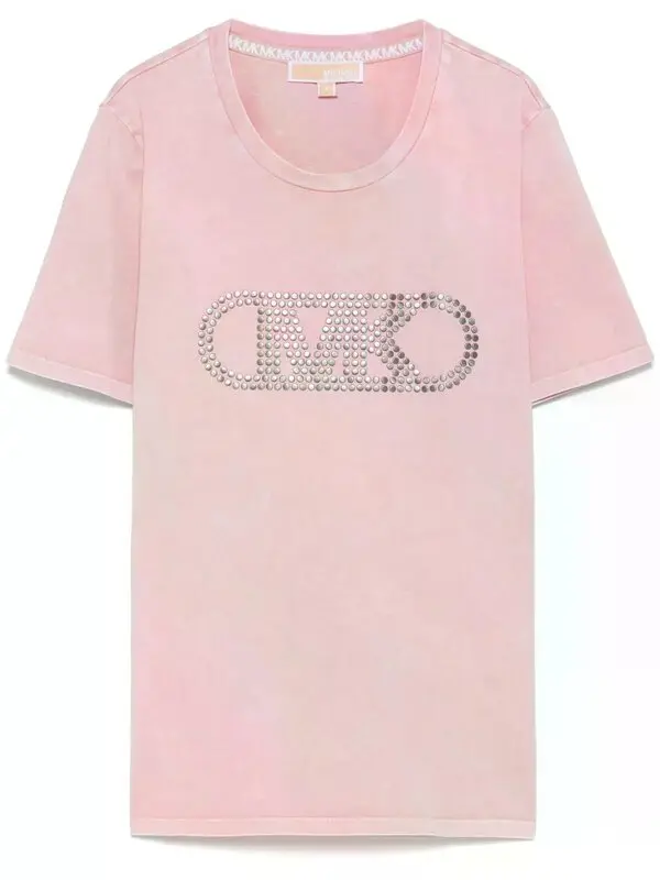 Michael Kors Empire-stud T-shirt - Pink